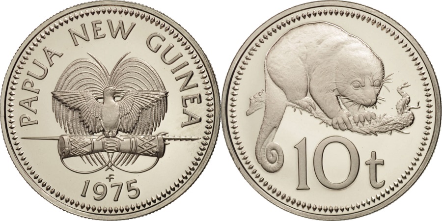 Papua New Guinea, 10 Toea, 1975, , Copper-nickel, KM:4 | Australian ...