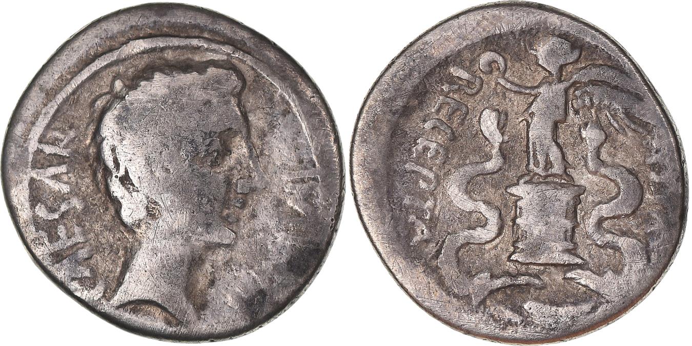 Coin, Augustus, Quinarius, 27 BC-AD 14, Rome, , Silver, Cohen:14