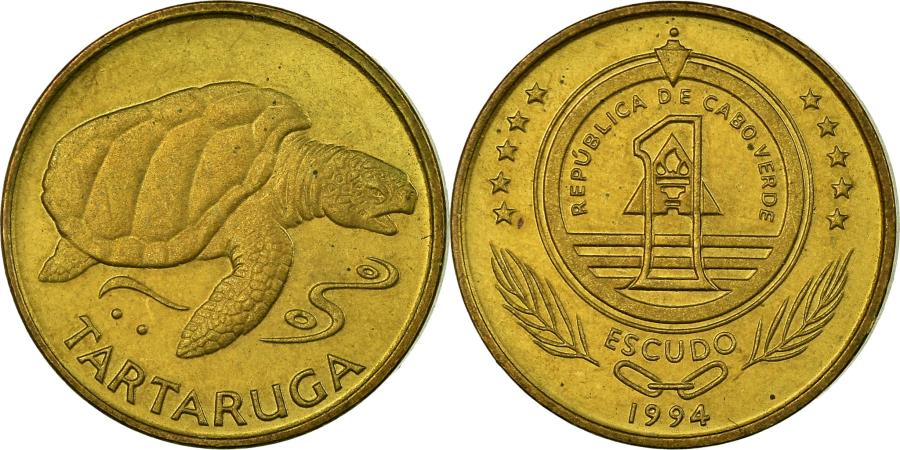Coin, Cape Verde, Escudo, 1994, , Brass plated steel, KM:27 | African Coins
