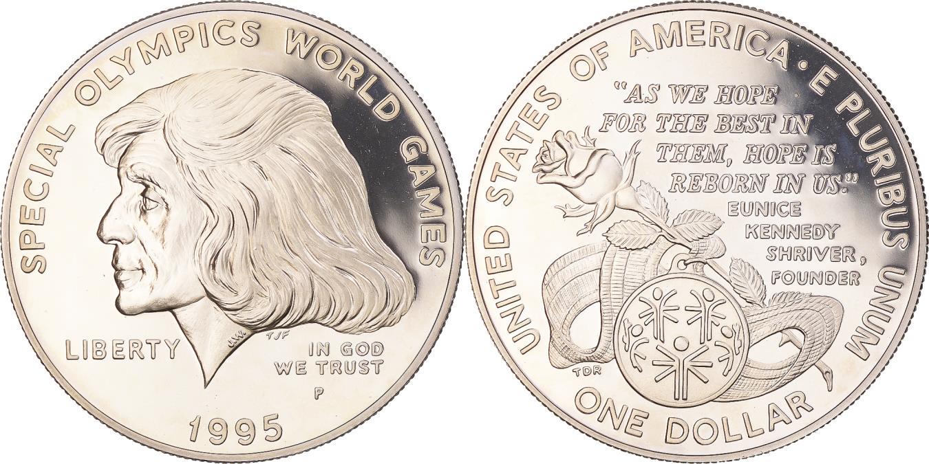 Coin, United States, Dollar, 1995, U.S. Mint, Philadelphia, Proof,