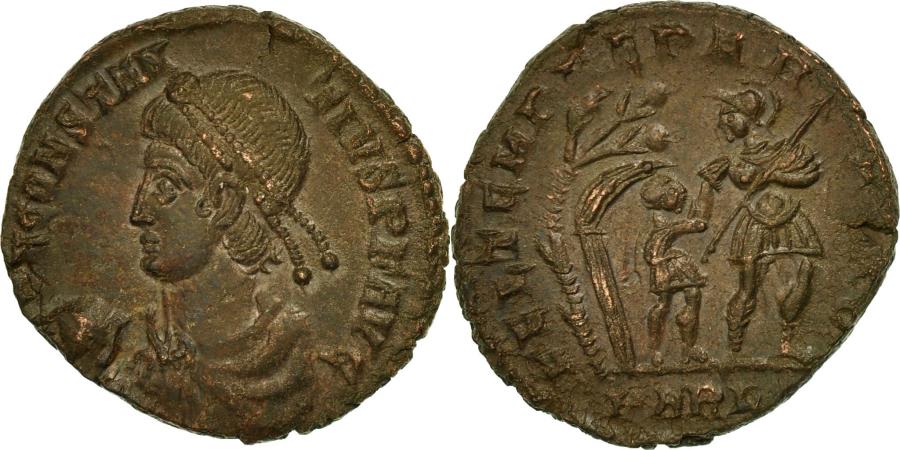 Coin, Constantius II, Centenionalis, 348-350, Arles, , Bronze, RIC:108