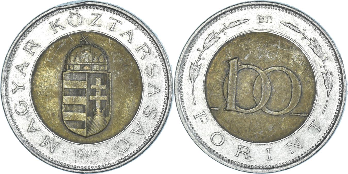 Coin, Hungary, 100 Forint, 1997 | European Coins