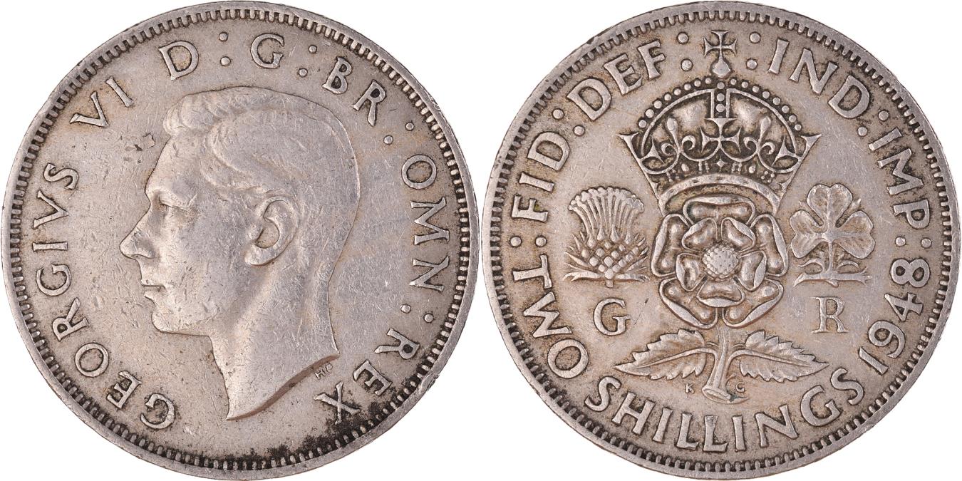 Coin, Great Britain, George VI, Florin, Two Shillings, 1948, | European ...
