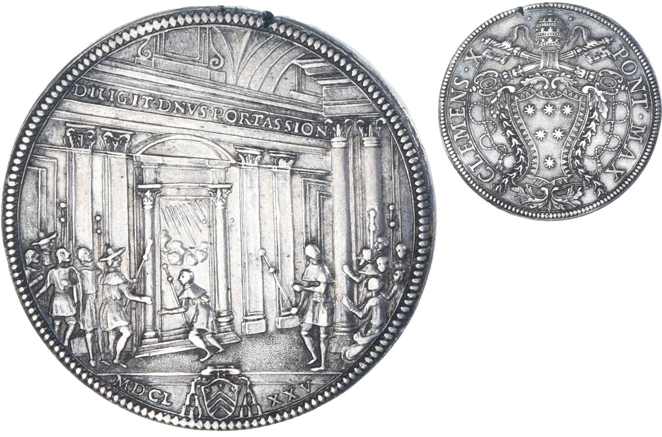 Coin, VATICAN CITY, Clement X, Piastre, 1675, Roma, , Silver | European ...