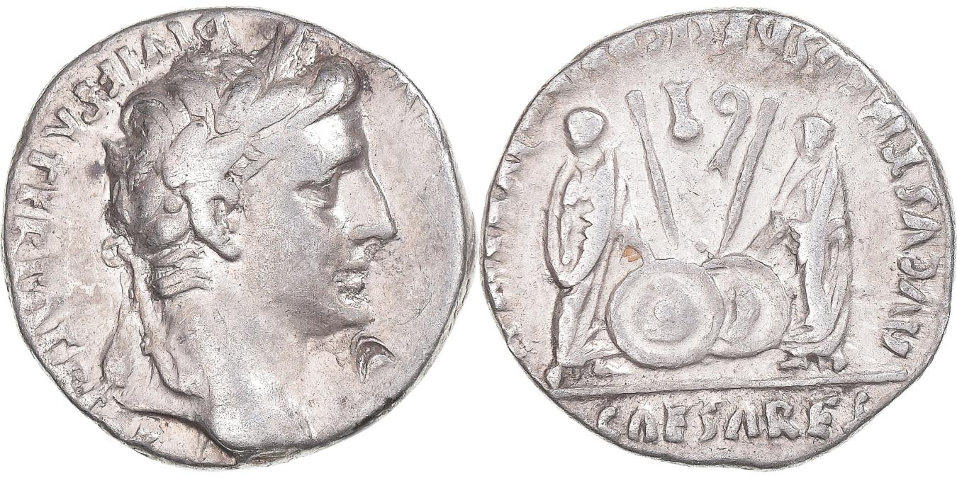 Coin, Augustus, Denarius, 2 BC-AD 4, Lyon - Lugdunum, , Silver, RIC:207