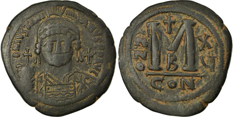 Coin, Justinian I, Follis, Constantinople, , Copper | Byzantine Coins
