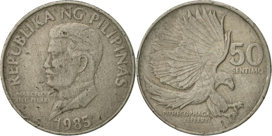 Philippines, 50 Sentimos, 1985, , Copper-nickel, KM:242.1 | Asian and ...