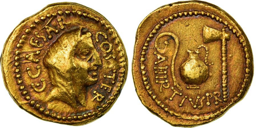 Coin, Julius Caesar, Aureus, Rome, , Gold, Cohen:2 | Roman Republican Coins