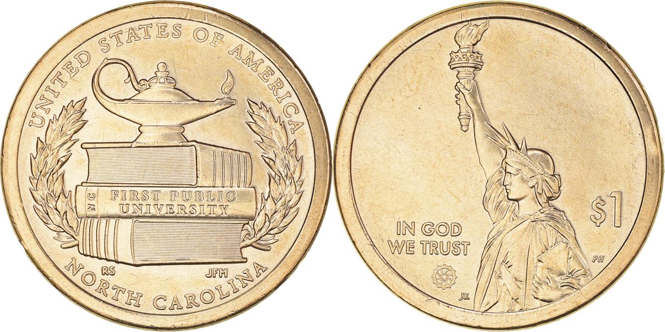 Coin, United States, American Innovation - North Carolina, Dollar, 2021
