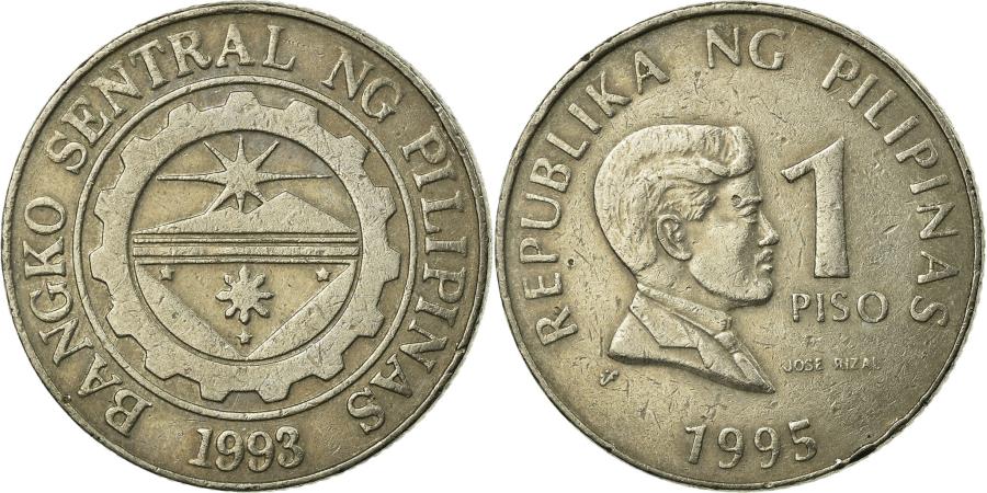 Coin, Philippines, Piso, 1995, , Copper-nickel, KM:269 | Asian and ...