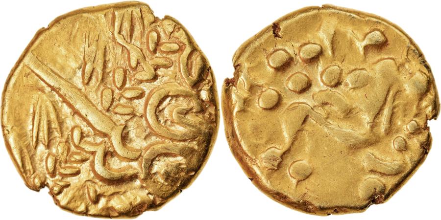 Coin, Ambiani, Stater, 1st century BC, , Gold, Delestrée:158 | Celtic Coins