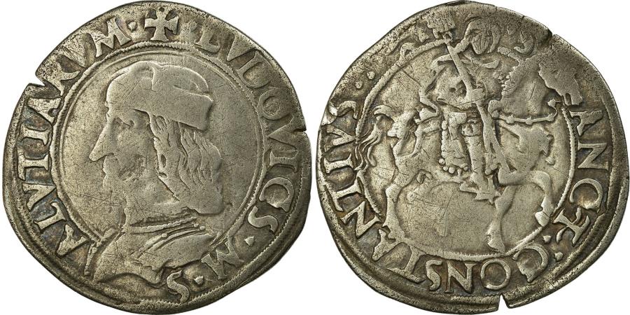 Coin, Italy, Ludovicus II Saluces, Cavallotto, Rare, , Silver