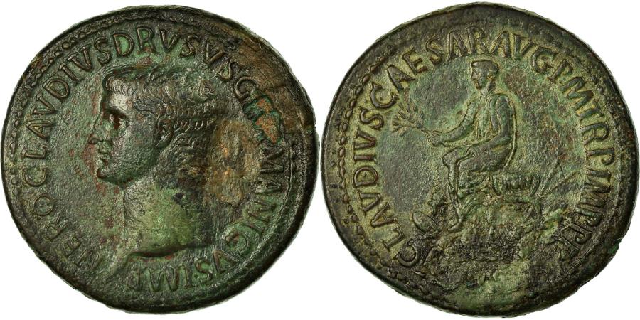 Coin, Nero Claudius Drusus, Sestertius, Rome, , Bronze, RIC:109
