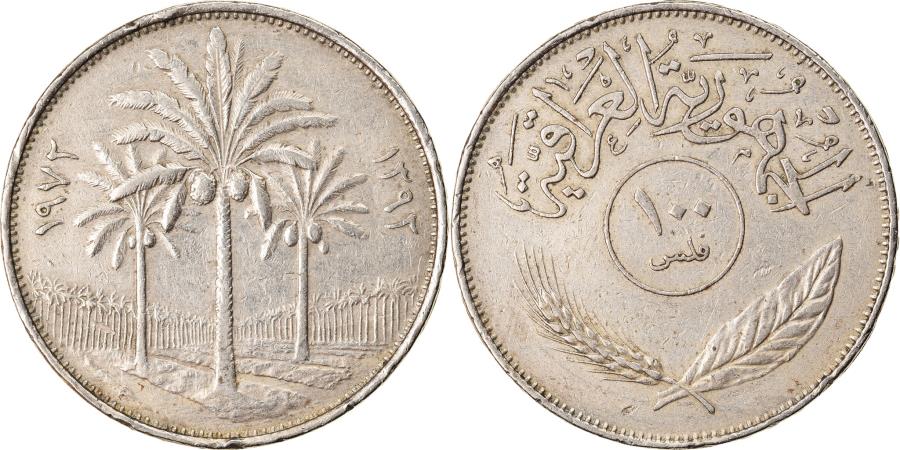 Coin, Iraq, 100 Fils, 1972/AH1392, , Copper-nickel, KM:129 | Asian and ...