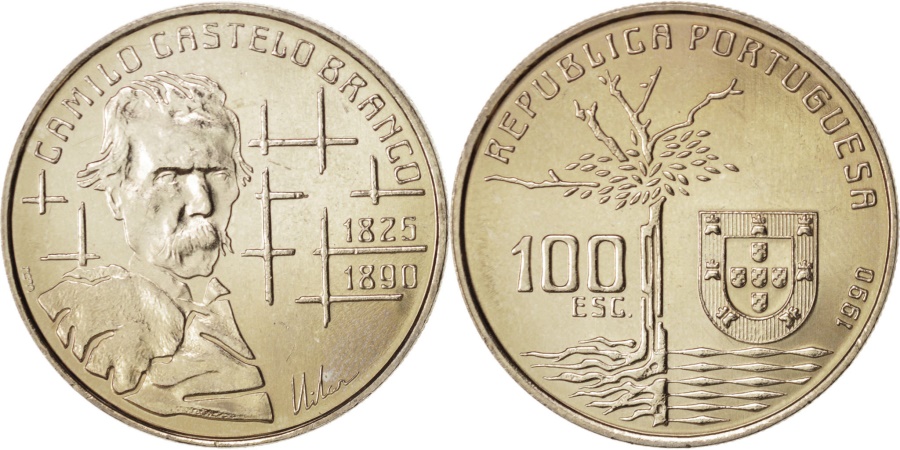 Portugal, 100 Escudos, 1990, Copper-nickel, KM:656 | European Coins