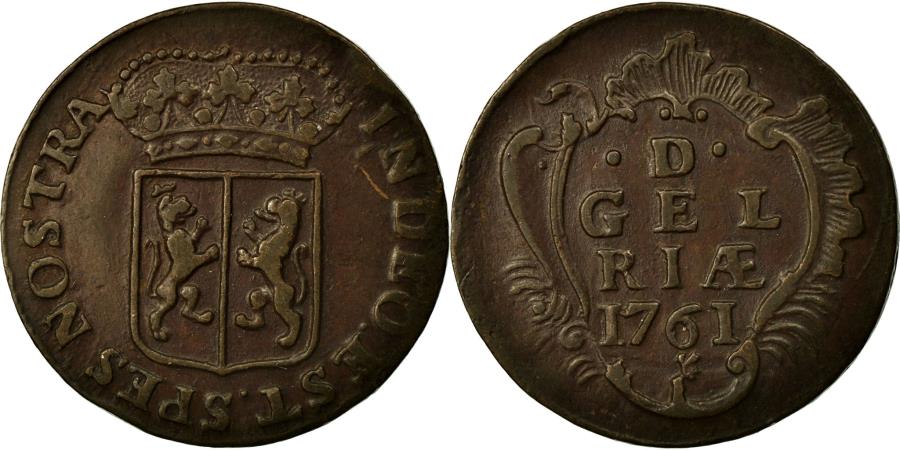 Coin, Netherlands, GELDERLAND, Duit, 1761, , Copper, KM:93 | European Coins
