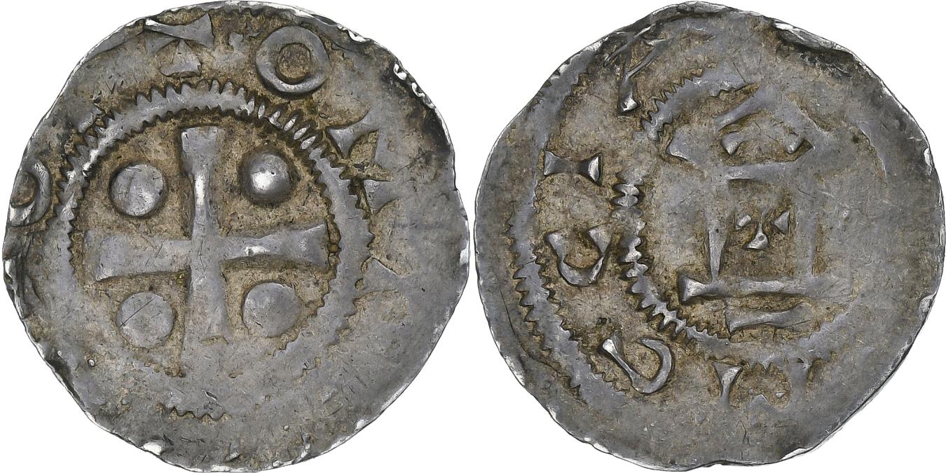 Holy Roman Empire, Otto I/II/III, Denier, 962-1002, Mayence, Silver,