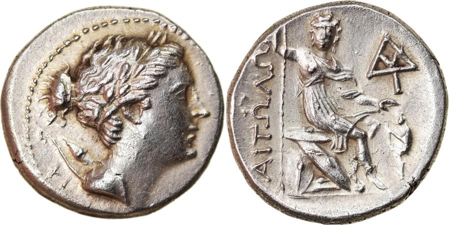 Coin, Aitolia, Aitolian League, Drachm, 220-205 BC, Extremely rare,