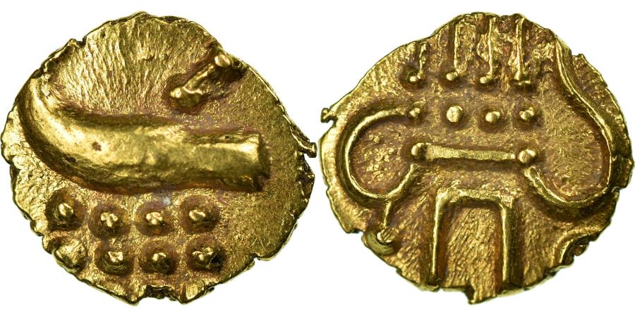 Coin, INDIA-PRINCELY STATES, COCHIN, Fanam, 1795-1850, , Gold, KM:10