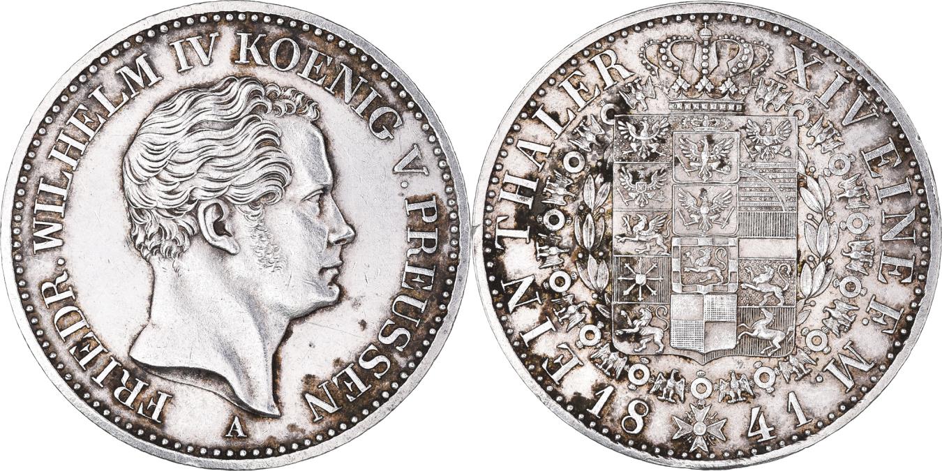 Coin, German States, PRUSSIA, Friedrich Wilhelm IV, Thaler, 1841, Berlin