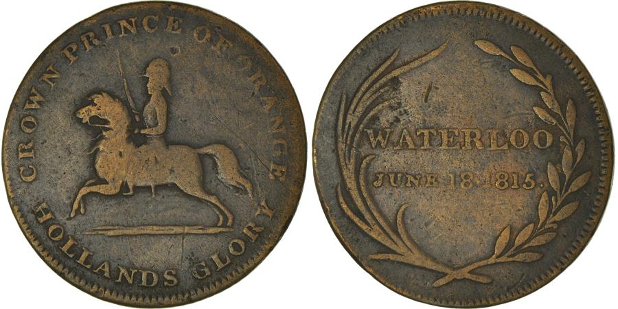 Netherlands, Token, Crown Prince of Orange, Waterloo, History, 1815,