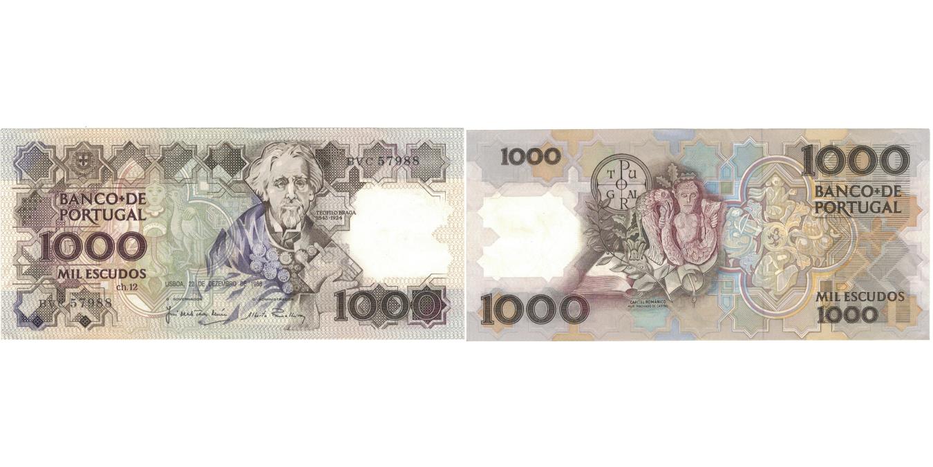 Banknote, Portugal, 1000 Escudos, 1988, 1988-12-22, KM:181e, UNC(60-62)