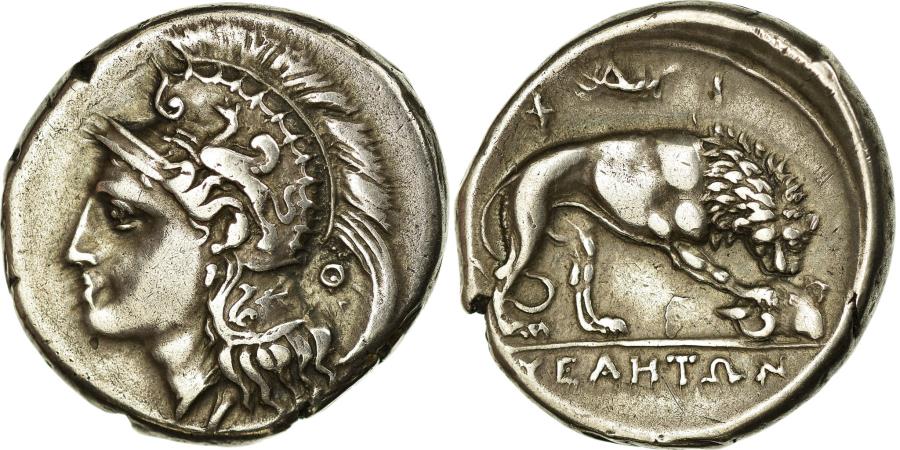 Coin, Lucania, Velia, Athena, Stater, , Silver, Pozzi:257 | Greek Coins