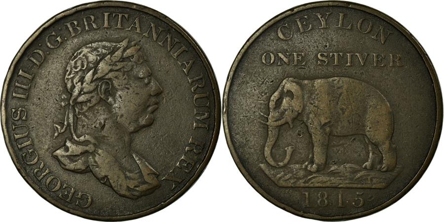 Coin, Ceylon, Stiver, 1815, , Copper, KM:81 | Asian and Middle Eastern ...