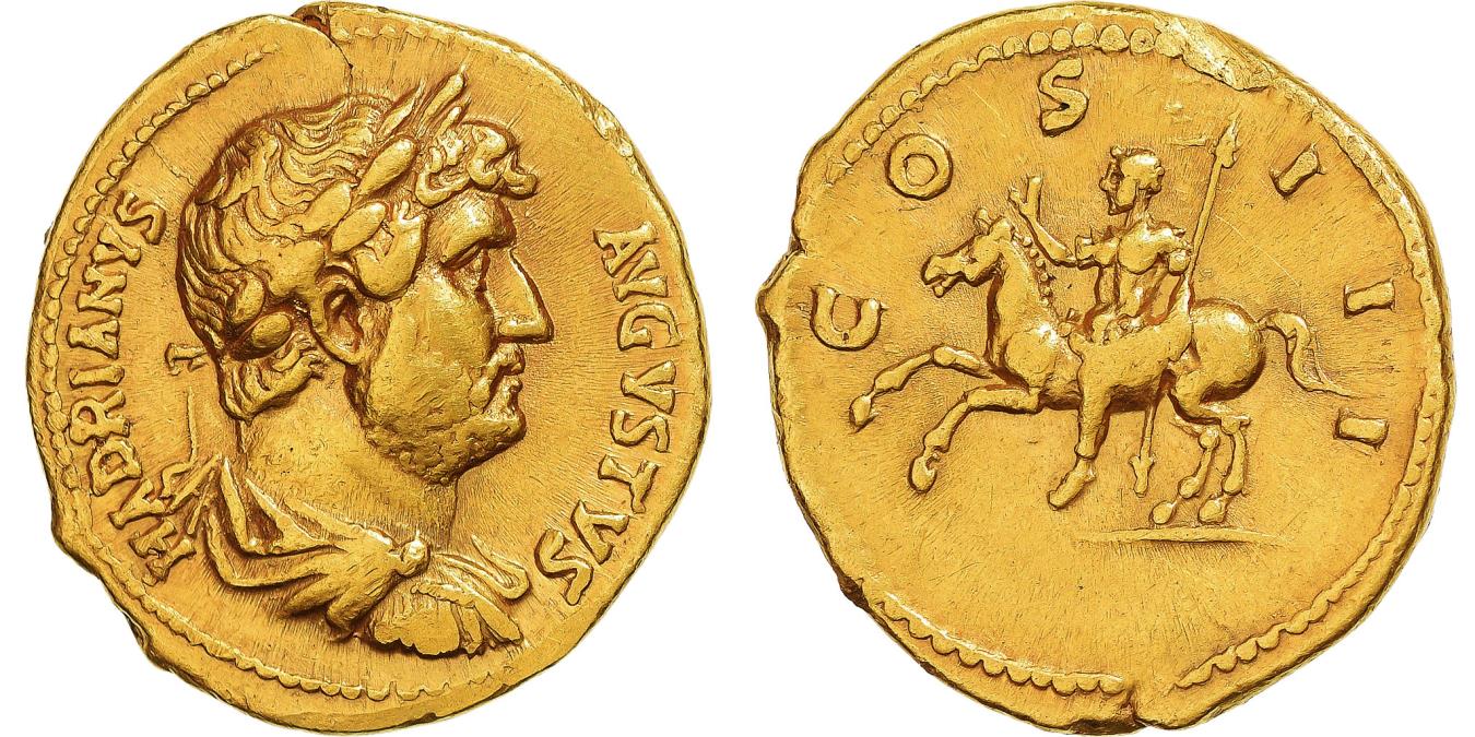Hadrian, Aureus, 125-127, Rome, Gold, , RIC:779 | Roman Imperial Coins