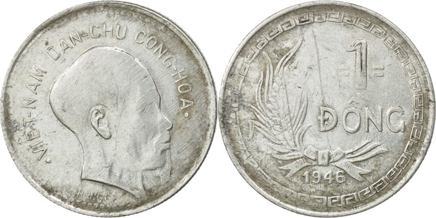 Coin, Vietnam, Dong, 1946, , Aluminum, KM:3 | Asian and Middle Eastern ...