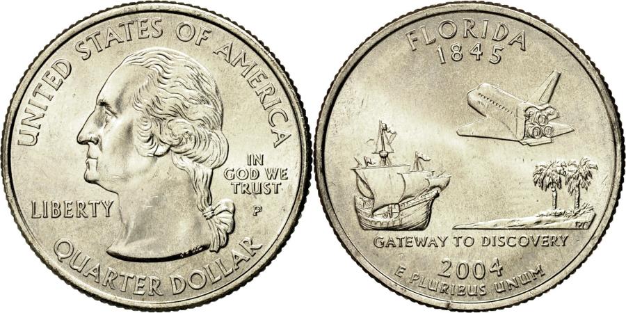 Coin, United States, Quarter, 2004, U.S. Mint, Philadelphia, | Quarters