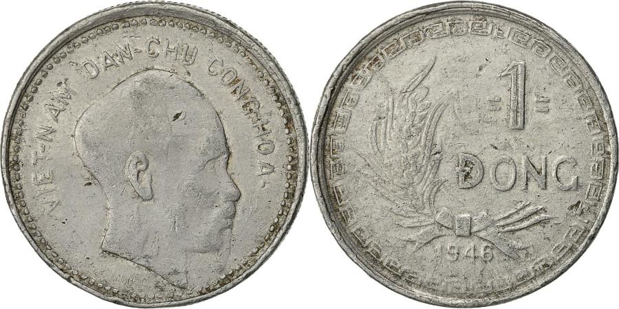 Coin, Vietnam, Dong, 1946, , Aluminum, KM:3 | Asian and Middle Eastern ...