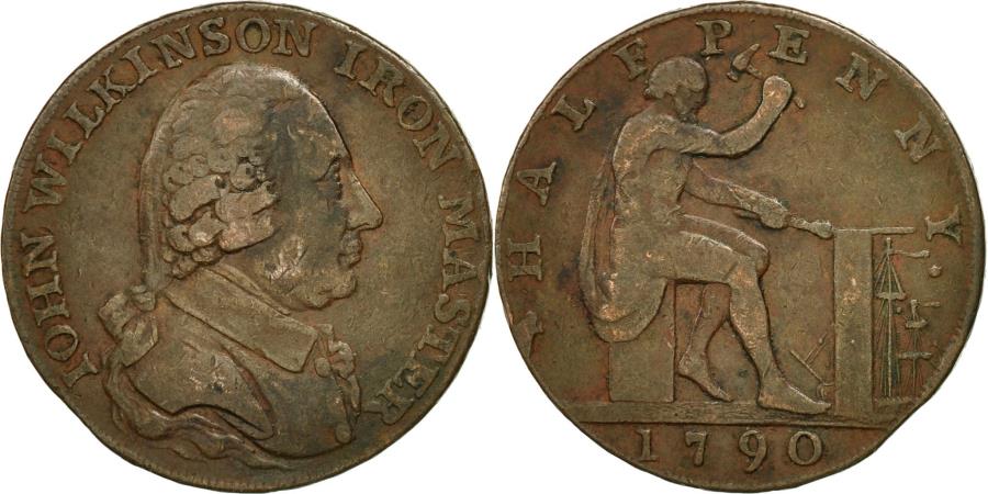 Coin, Great Britain, Warwickshire, John Wilkinson, Halfpenny Token, 1790