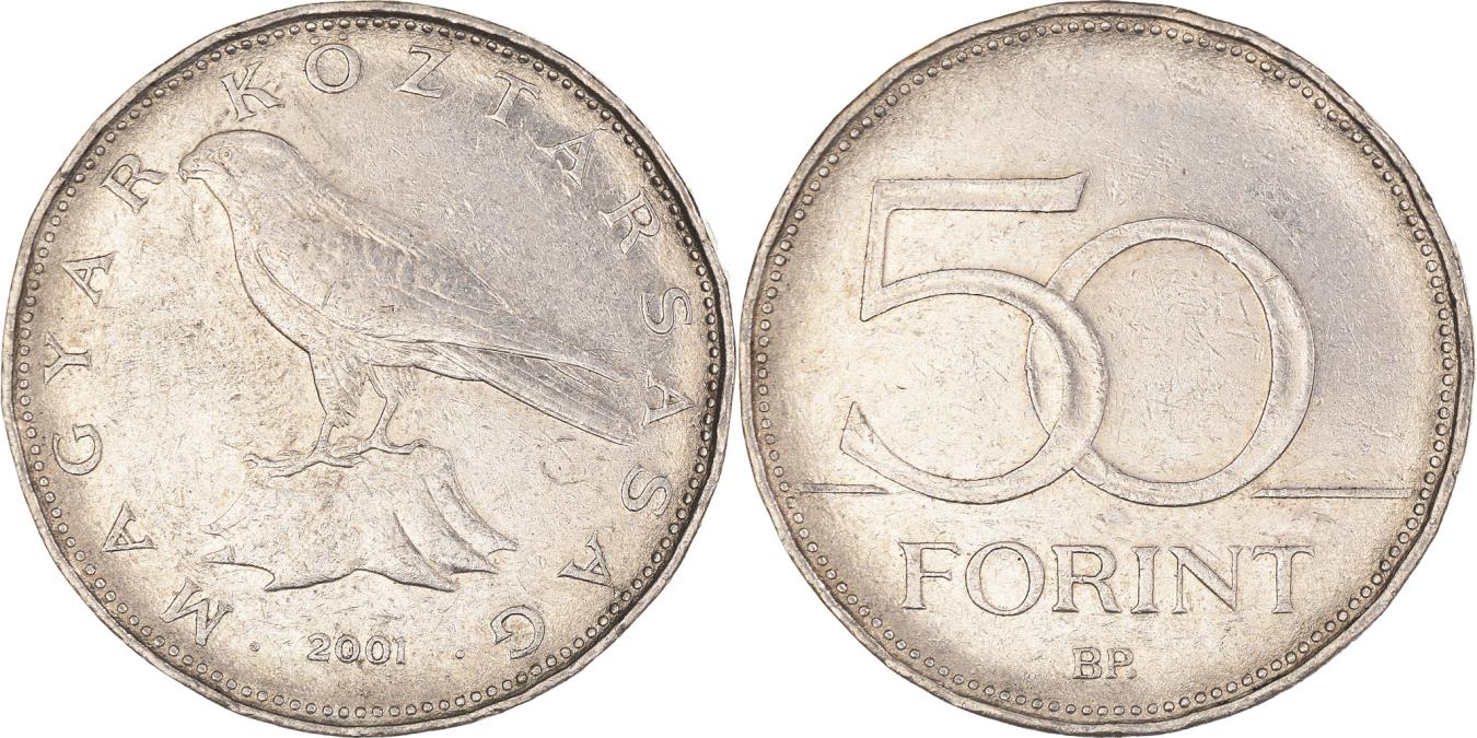 Coin, Hungary, 50 Forint, 2001 | European Coins