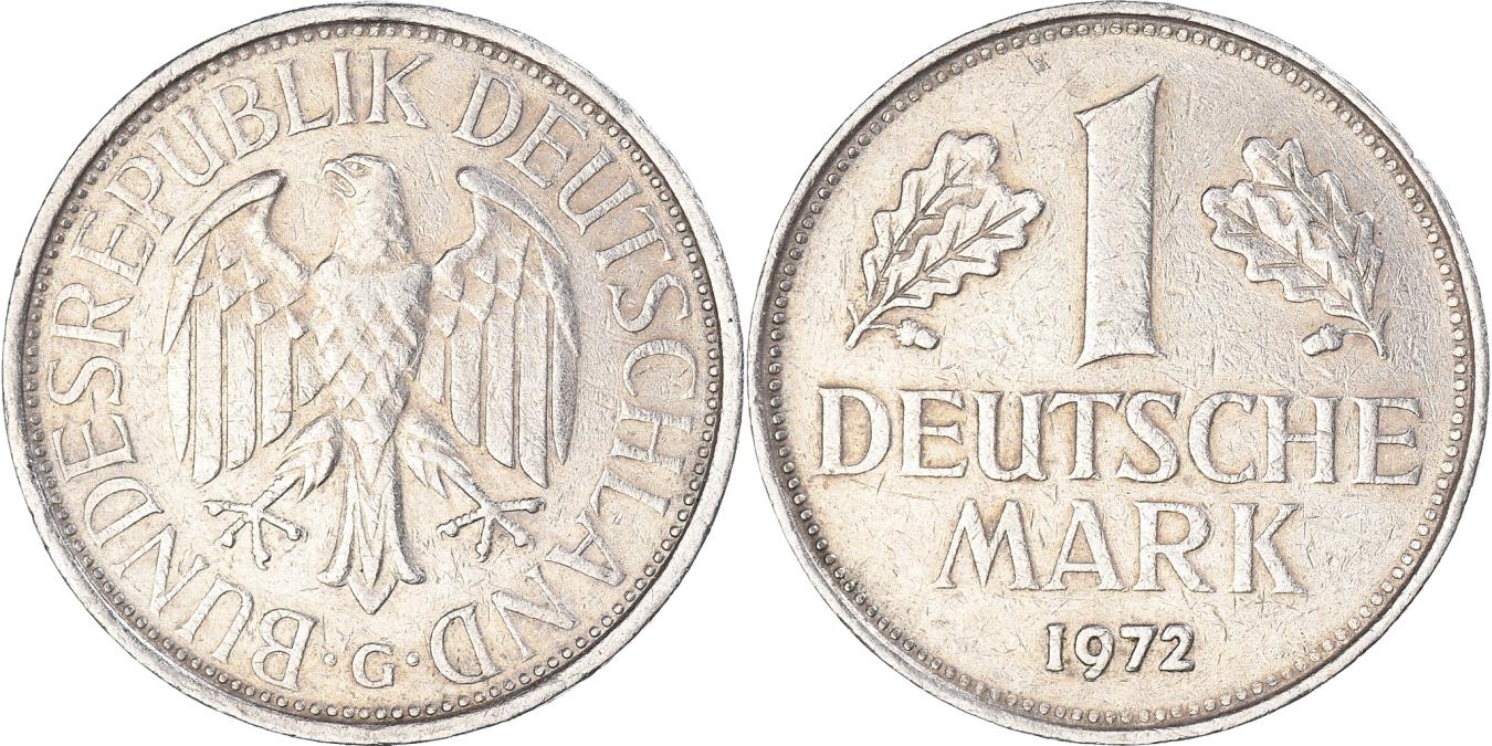 Coin, GERMANY - FEDERAL REPUBLIC, 1 Deutsche Mark, 1972 | European Coins
