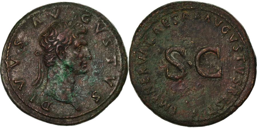 Coin, Divus Augustus, Sestertius, 98 AD, Rome, , Bronze, RIC:136