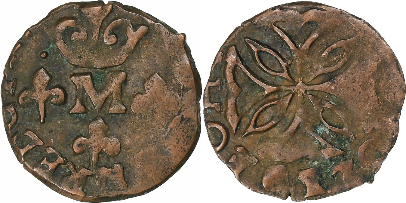 Principality of Orange, Frédéric-Henri de Nassau, Liard à l'M, copper