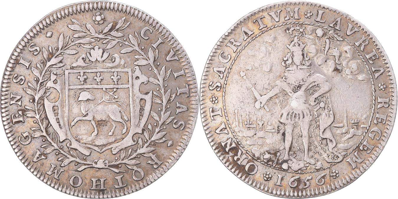 France, Token, Ville de Rouen, 1656, , Silver, Feuardent:6180