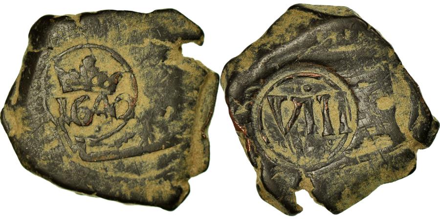 Coin, Spain, Philip IV, 8 Maravedis, 1640, , Copper | European Coins