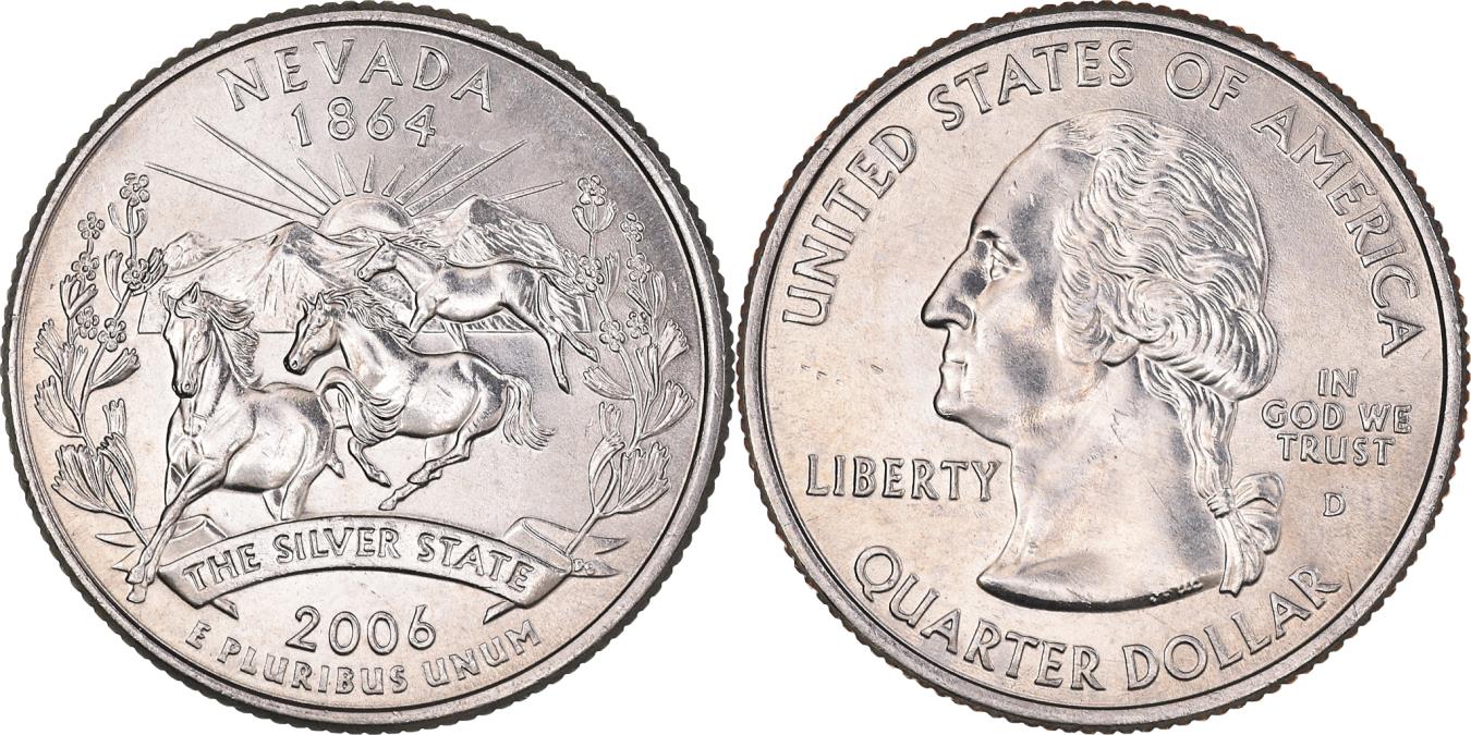 Coin, United States, Quarter Dollar, Quarter, 2006, U.S. Mint, Denver ...