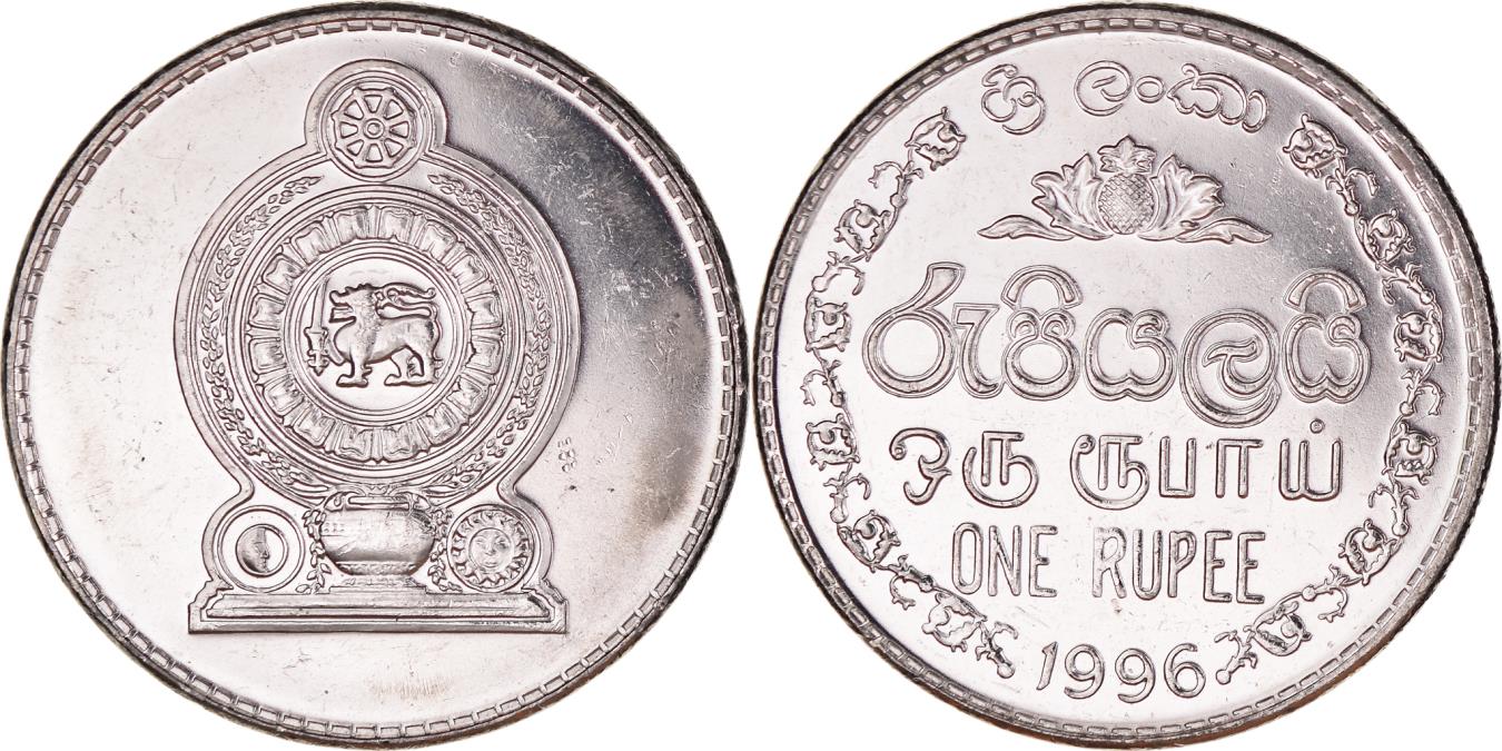 Coin, Sri Lanka, Rupee, 1996, , Nickel Clad Steel, KM:136a | Asian and ...