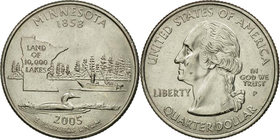 Coin, United States, Quarter, 2005, U.S. Mint, Philadelphia, | Quarters