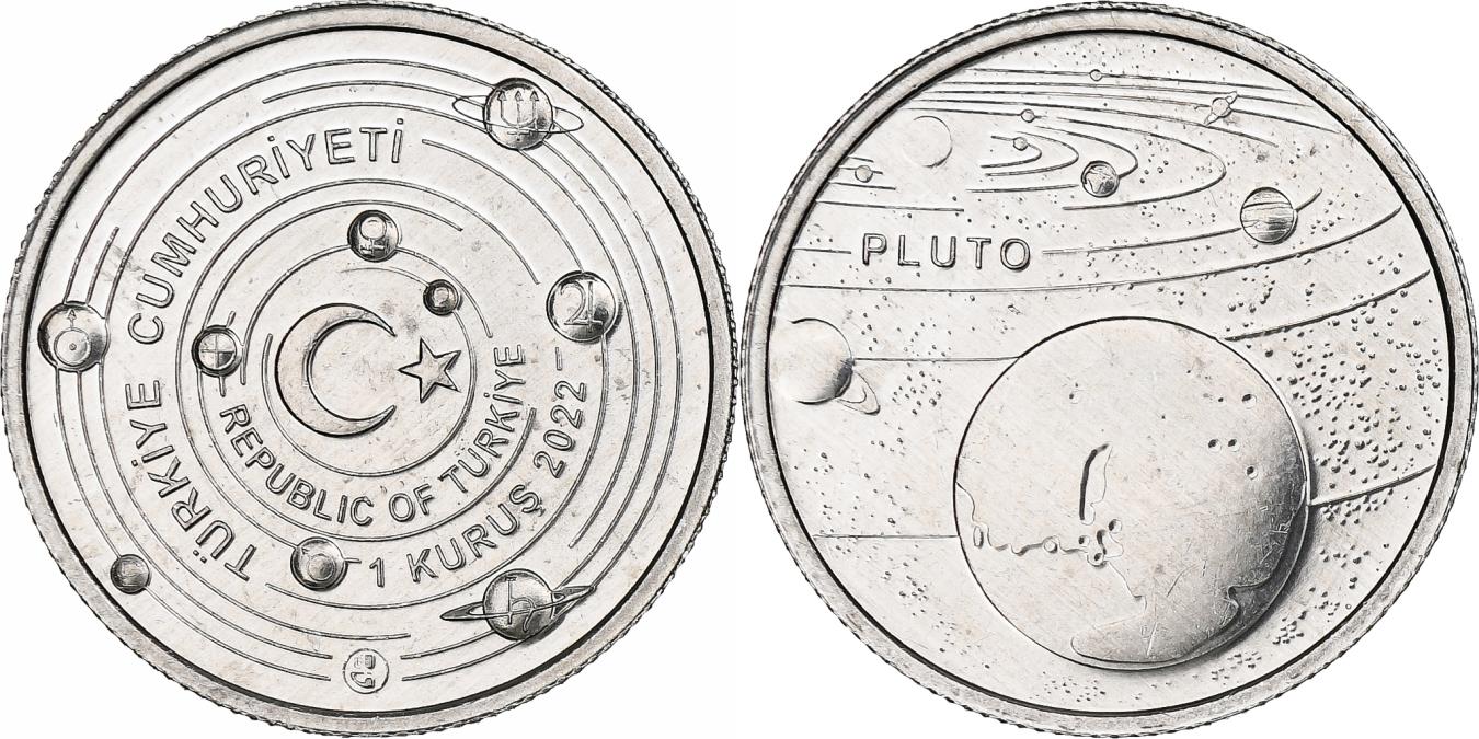 Turkey, Kurus, Pluto, 2022, Istanbul, Aluminum, | Asian and Middle ...