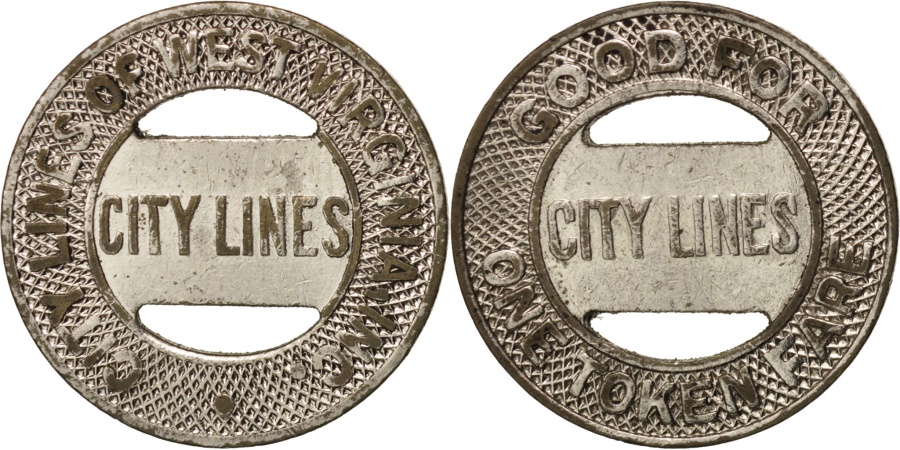 United States, Token, City Lines of West Virginia Inc. | Tokens & Medals