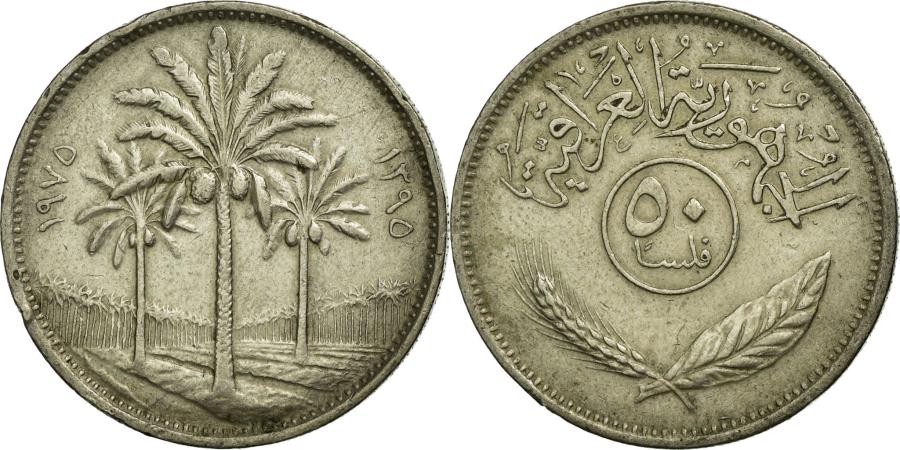 Coin, Iraq, 50 Fils, 1975, , Copper-nickel, KM:128 | Asian and Middle ...