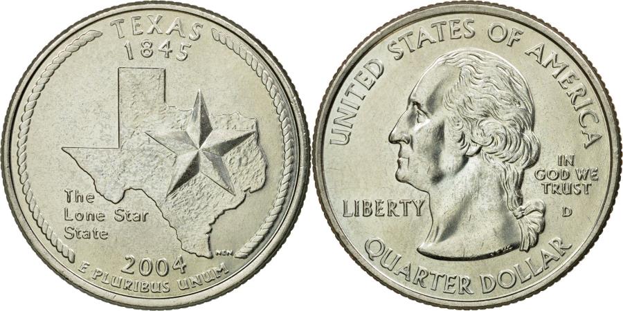 Coin, United States, Quarter, 2004, U.S. Mint, Denver, , Copper-Nickel