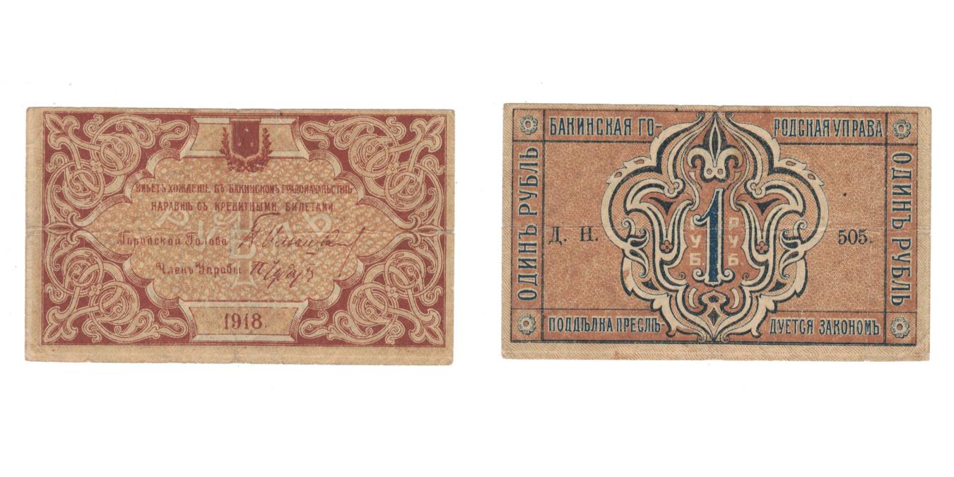 Banknote, Russia, 1 Ruble, 1918, VF(20-25) | World Paper Money