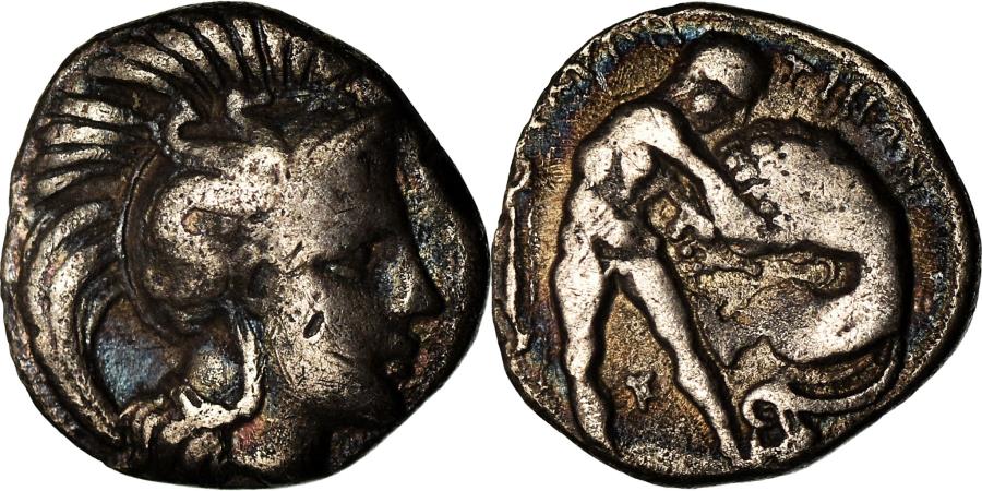 Coin, Calabria, Tarentum, Diobol, 380-325 BC, , Silver, HN Italy:914