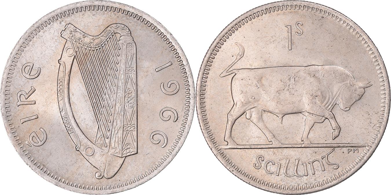 Coin, Ireland, Shilling, 1966 | European Coins