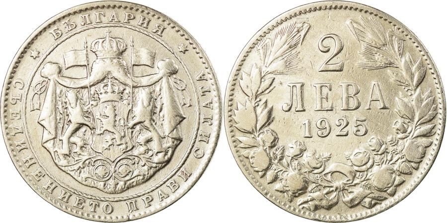 Coin, Bulgaria, 2 Leva, 1925, , Copper-nickel, KM:38 | European Coins